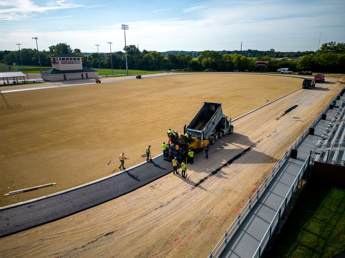 Asphalt Track Paving - Burlington High School
